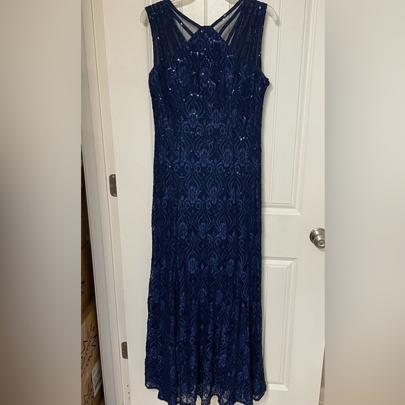 R & M Richards | Dresses | Formal Dress R And M Richards Navy Blue ...